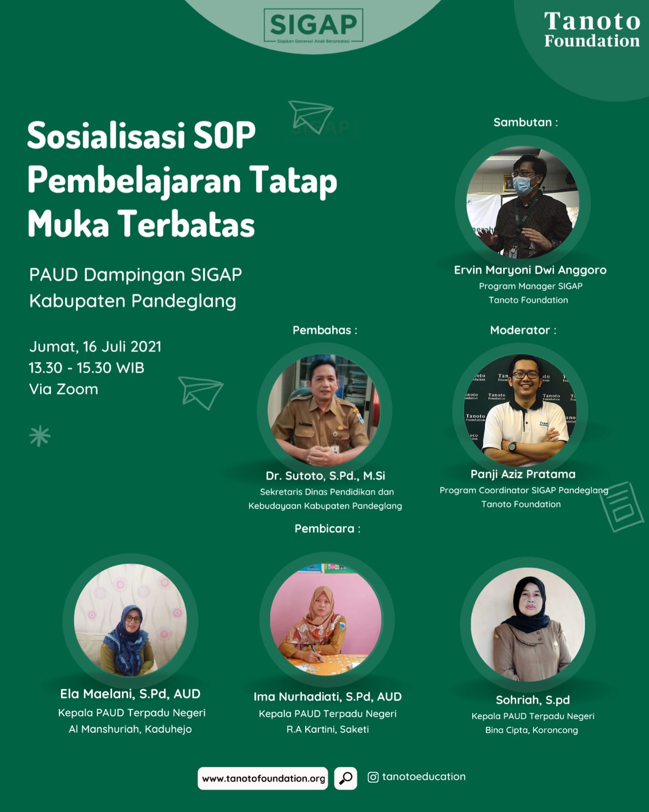 Webinar Nasional Seri 1: Diseminasi RAN PAUD HI dan Kerangka Perawatan ...